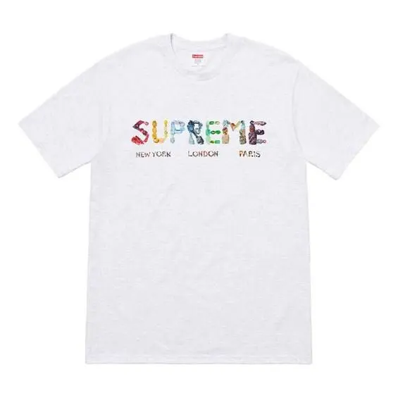 Supreme Alphabet Logo Short Sleeve Tee - Grey