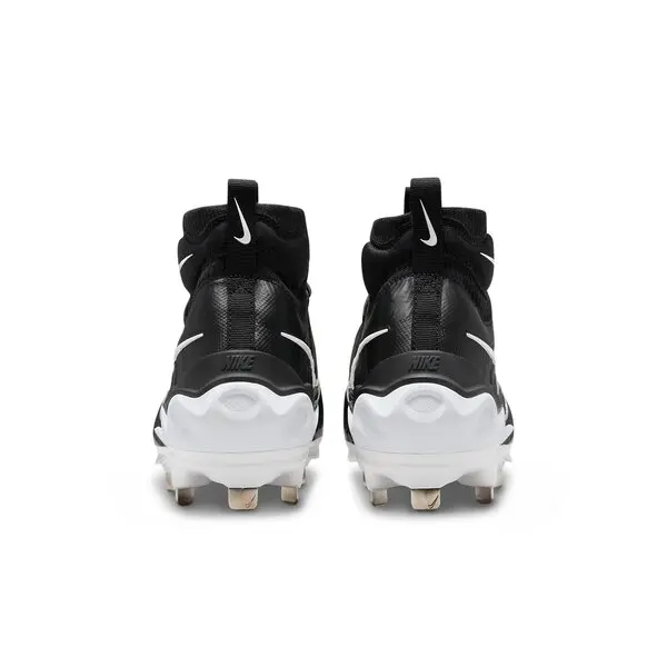Nike Alpha Huarache Nxt High Top Baseball Cleats - Black/blue Tint/anthracite