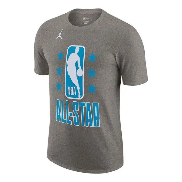 JORDAN X Lebron James All-star Name & Number T-shirt 'dark Grey Heather Blue - Multi-color