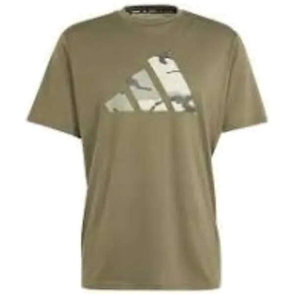 Adidas Train Essentials Seasonal Brand Love Camo T-shirt Asia Sizing - Green