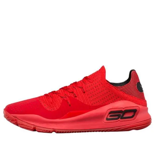 Under Armour Curry 4 Low Top Sneakers - Red