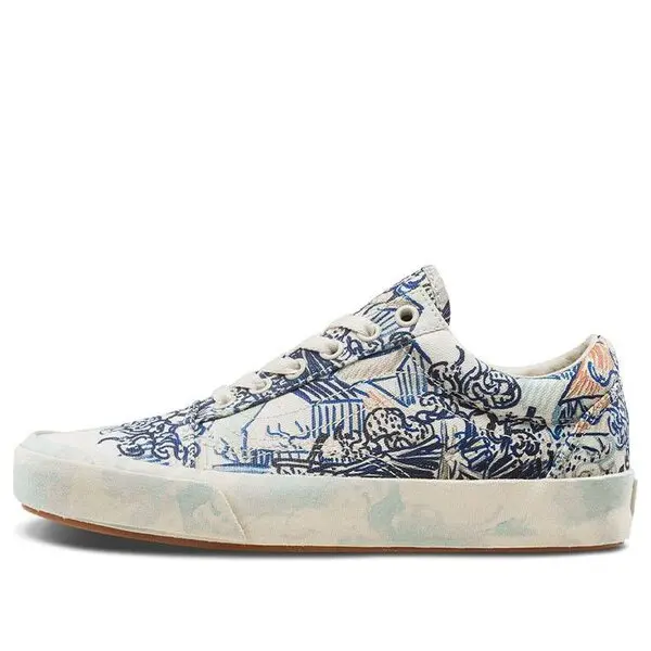 VANS Old Skool "old Vineyard" Canvas Sneakers - Blue/white