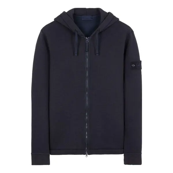 Stone Island Ghost Piece Hooded Full-zip Jacket - Black
