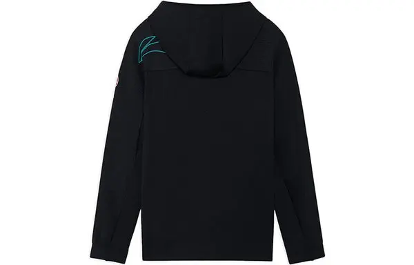 LI-NING Cba Basketball Series Alphabet Printing Hoodie - Black