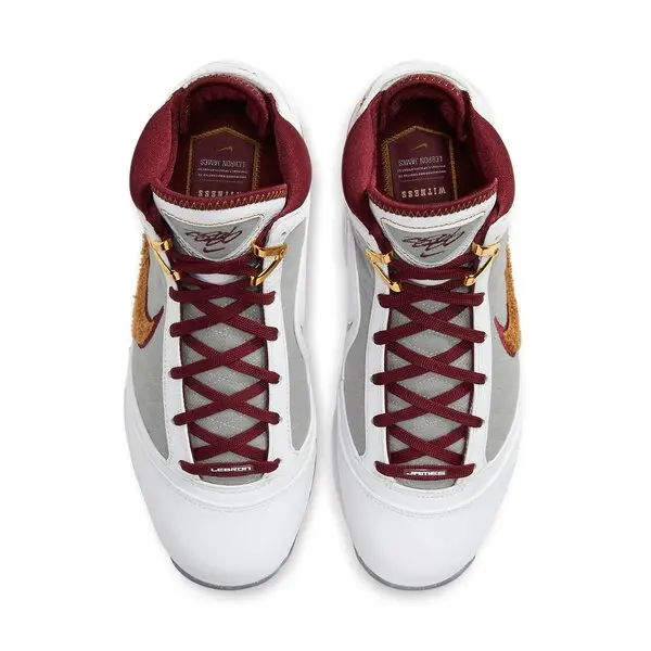 Nike Lebron Qs Mvp High Top Sneakers - White/red
