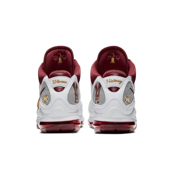 Nike Lebron Qs Mvp High Top Sneakers - White/red