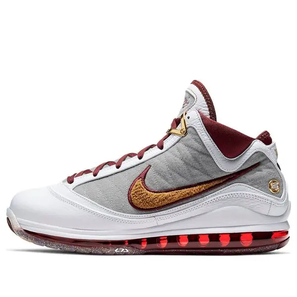 Nike Lebron Qs Mvp High Top Sneakers - White/red