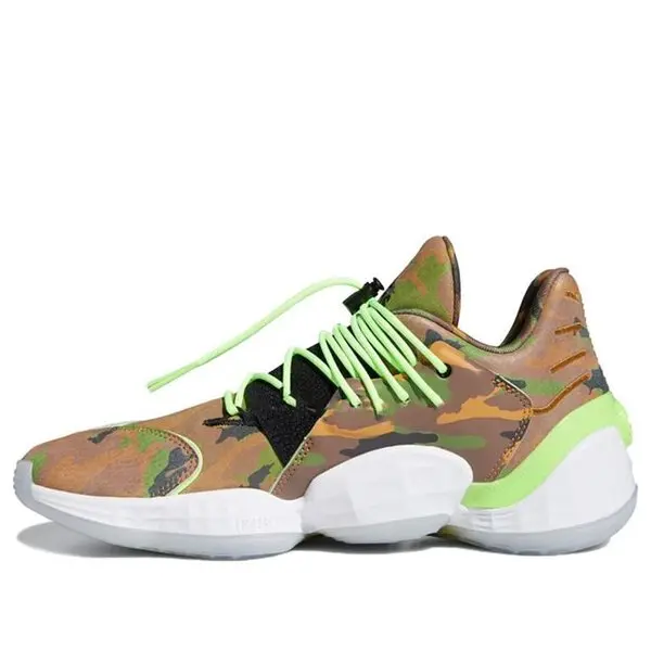 Adidas X Daniel Patrick Harden Volume 4 "camo Print" Sneakers - Brown/black/green