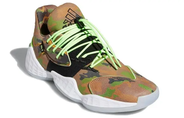 Adidas X Daniel Patrick Harden Volume 4 "camo Print" Sneakers - Brown/black/green