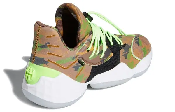 Adidas X Daniel Patrick Harden Volume 4 "camo Print" Sneakers - Brown/black/green