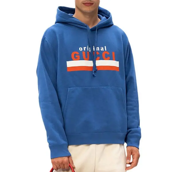 Gucci Original Printing Logo Hooded Long Sleeve Sweatshirt