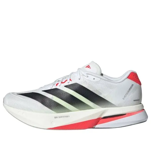 Adidas Adizero Boston Athletic Sneakers - Cloud White/core Black/lucid Red