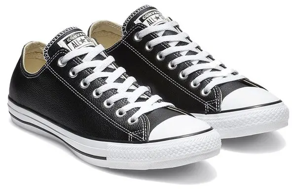 CONVERSE Chuck Taylor All Star Leather Ox Sneakers - Black