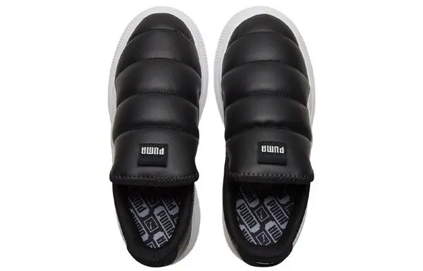 PUMA Suede Mayu Slip-on Shoes - Black/white