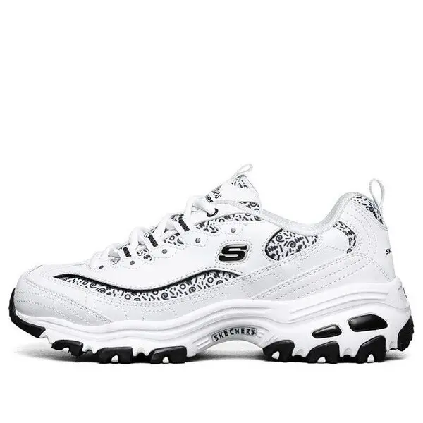 Sketchers D'lites 1.0 Low Top Sneakers - White/black
