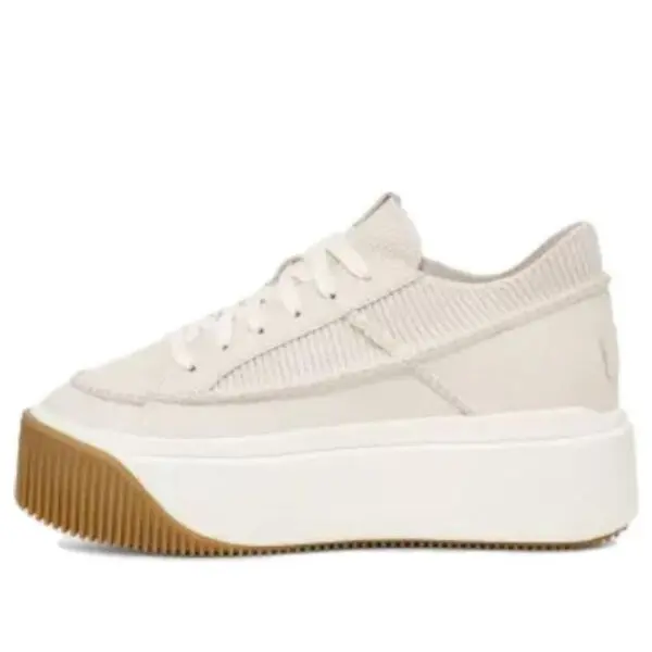 UGG Ez-duzzit Lace Platform Sneakers - White
