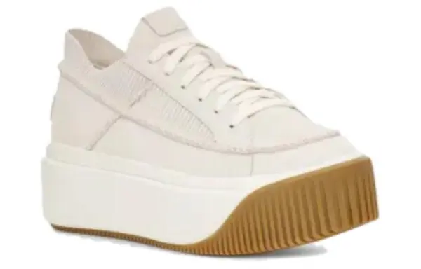 UGG Ez-duzzit Lace Platform Sneakers - White