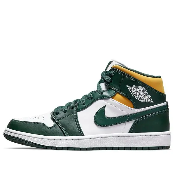 JORDAN 1 Mid "sonics 2021" Sneakers - White/green/yellow