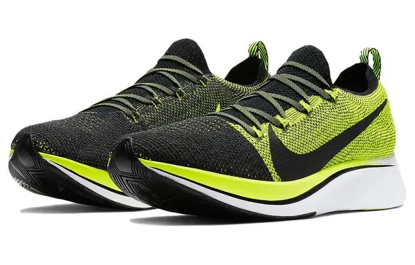 Nike Zoom Fly Flyknit Running Shoes - Black/volt/white