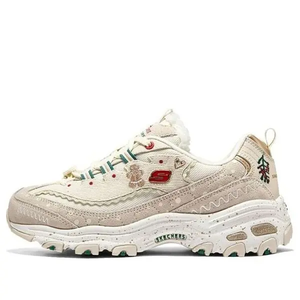 Sketchers D'lites Christmas Sneakers - Beige/brown