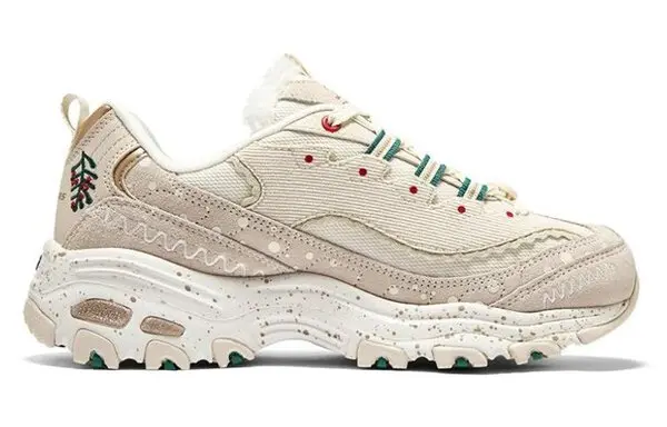 Sketchers D'lites Christmas Sneakers - Beige/brown