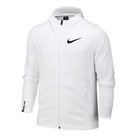Nike Swoosh Logo Hooded Elite Basketball Training Jacket