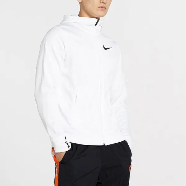 Nike Swoosh Logo Hooded Elite Basketball Training Jacket