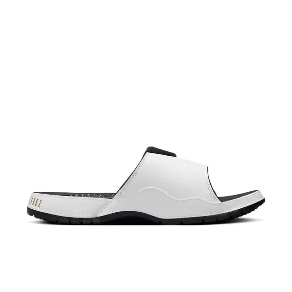 JORDAN Hydro Xi Slides - White/black/metallic Gold