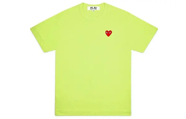 Play Comme Des Garcon Logo Pattern Short Sleeve