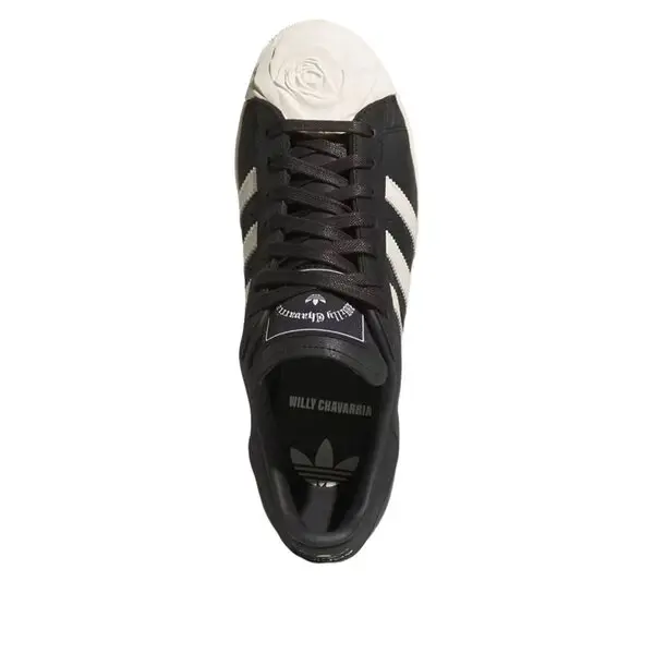 Adidas X Willy Chavarria Superstar Sneakers With Rose Motif
