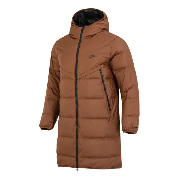 Nike Hooded Puffer Long Coat - Default Colorway