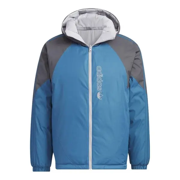 Adidas Originals Reversible Down Jacket - Blue/white