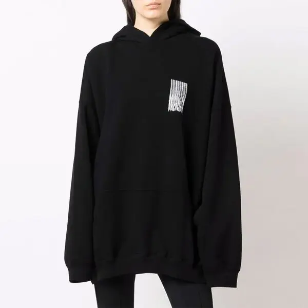 Balenciaga Barcode Cotton Hoodie