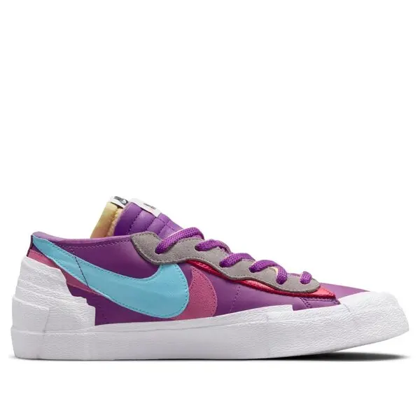 Nike X Sacai X Kaws Blazer Low "purple Dusk" Sneakers - Purple/blue