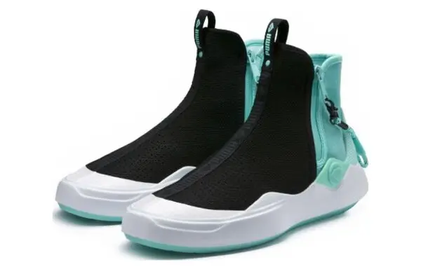 PUMA Diamond Supply Co. X Abyss High Top Sneakers - Black/green