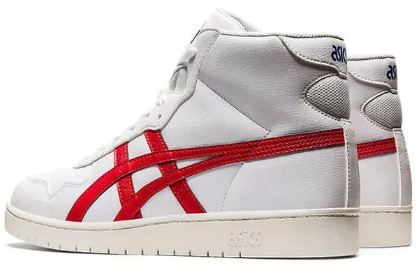 Asics Japan L Mid High Top Sneakers - White/red