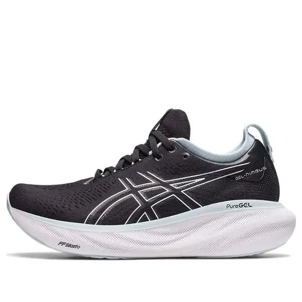 Asics Gel-nimbus 25 Running Shoes - Black/white/blue