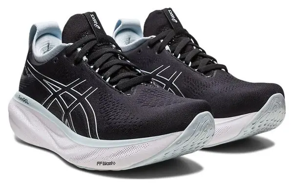 Asics Gel-nimbus 25 Running Shoes - Black/white/blue