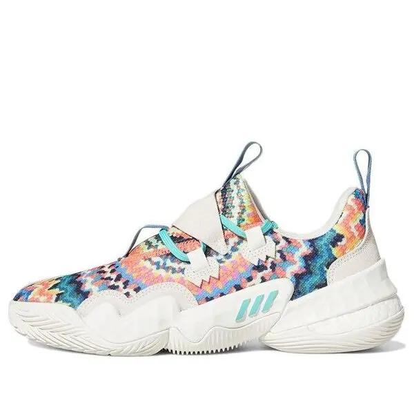Adidas Trae Young 1 "tie-dye" Athletic Sneakers - Blue/orange