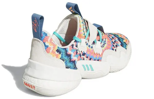 Adidas Trae Young 1 "tie-dye" Athletic Sneakers - Blue/orange