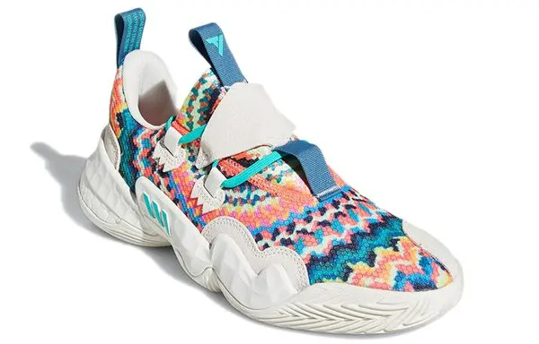 Adidas Trae Young 1 "tie-dye" Athletic Sneakers - Blue/orange