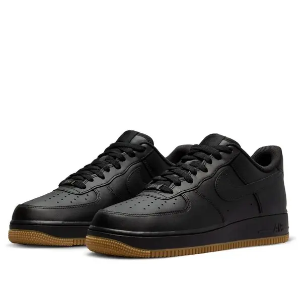 Nike Force 1 '07 "black Gum" Low Top Sneakers