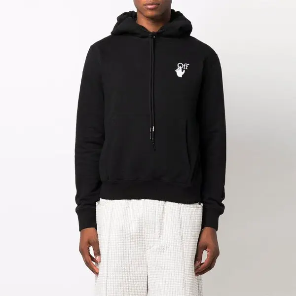 Off-White Fw21 Arrow Pattern Hoodie - Black