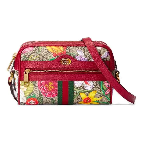 Gucci Ophidia Gg Floral Mini Shoulder Bag - Default Colorway