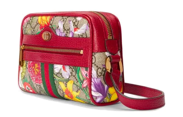 Gucci Ophidia Gg Floral Mini Shoulder Bag