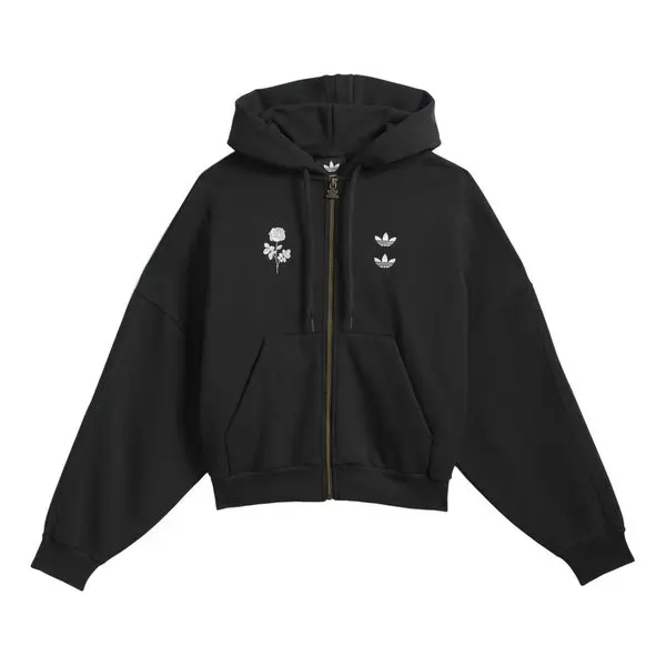 Adidas X Willy Chavarria Heavyweight Zip Hoodie - Black