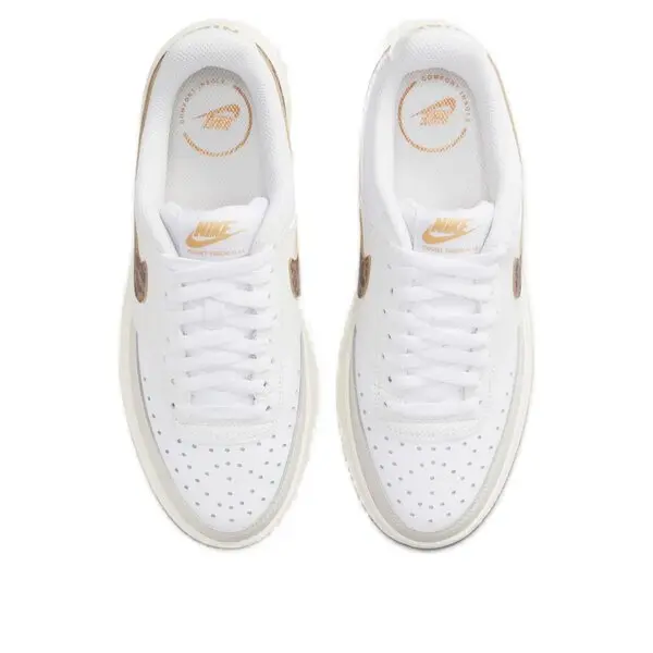 Nike Court Vision Alta 'leopard' Low Top Sneakers - White/brown