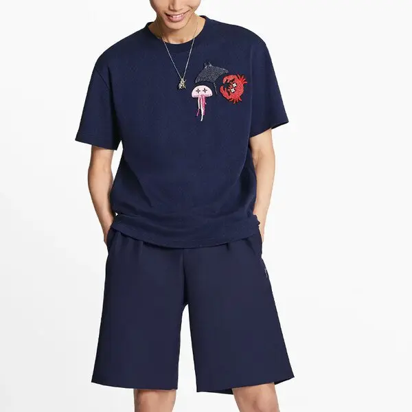 LOUIS VUITTON Animal Pattern Printing Short Sleeve