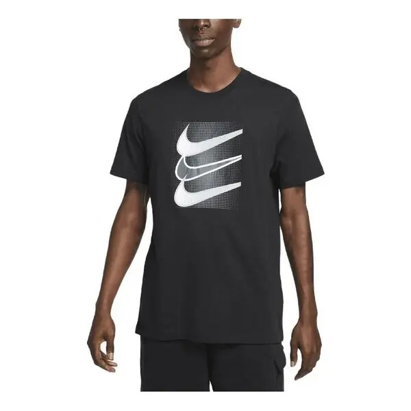 Nike Short Sleeve T-shirt 'black - Black/multi-color