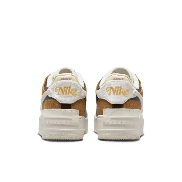 Nike Force 1 Shadow 'bling' Sneakers - White/gray/brown